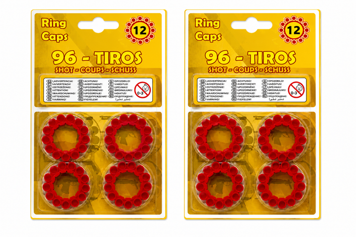 Gonher 12 Shot Ring Caps Refill – 2 Pack (192 Shots Total) Made in Ger ...